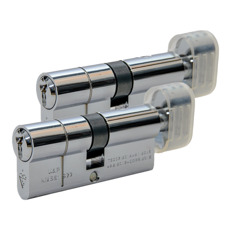 UAP+ Nickel Thumb Turn Keyed Alike Cylinders | Same Key Cylinders